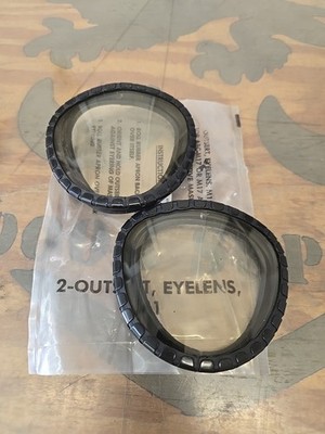Salty US Military M17 / M17A1 Gas Mask Outserts Eye Lens M1 | eBay