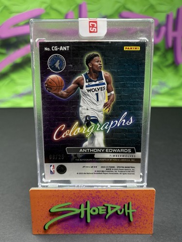 2022-23 Panini Spectra - Colorgraphs #CG-9 Anthony Edwards 2nd Year ...