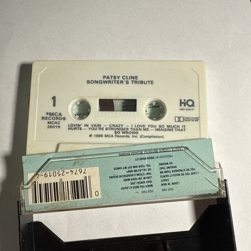 Patsy Cline-Songwriters Tribute- Cassette Tape MCA 1986 | eBay