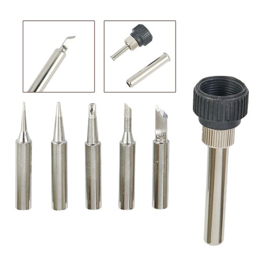 Bushing adapter Soldering iron Tips 900M-TB/TI/T-3C/T-2.4D/TK 5pcs Set ...