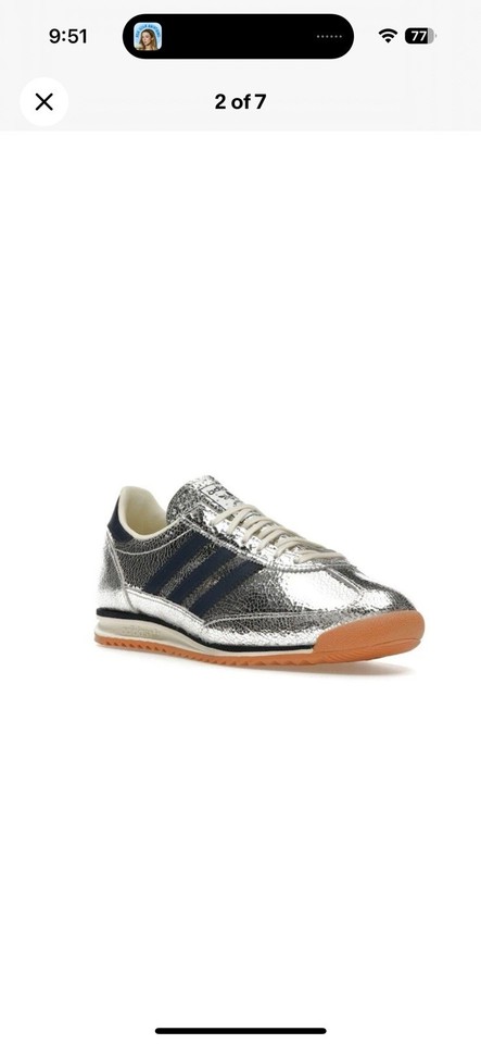 adidas SL72 OG Silver Metallic Collegiate Navy W - JH8654 SIZE 10.5 | eBay