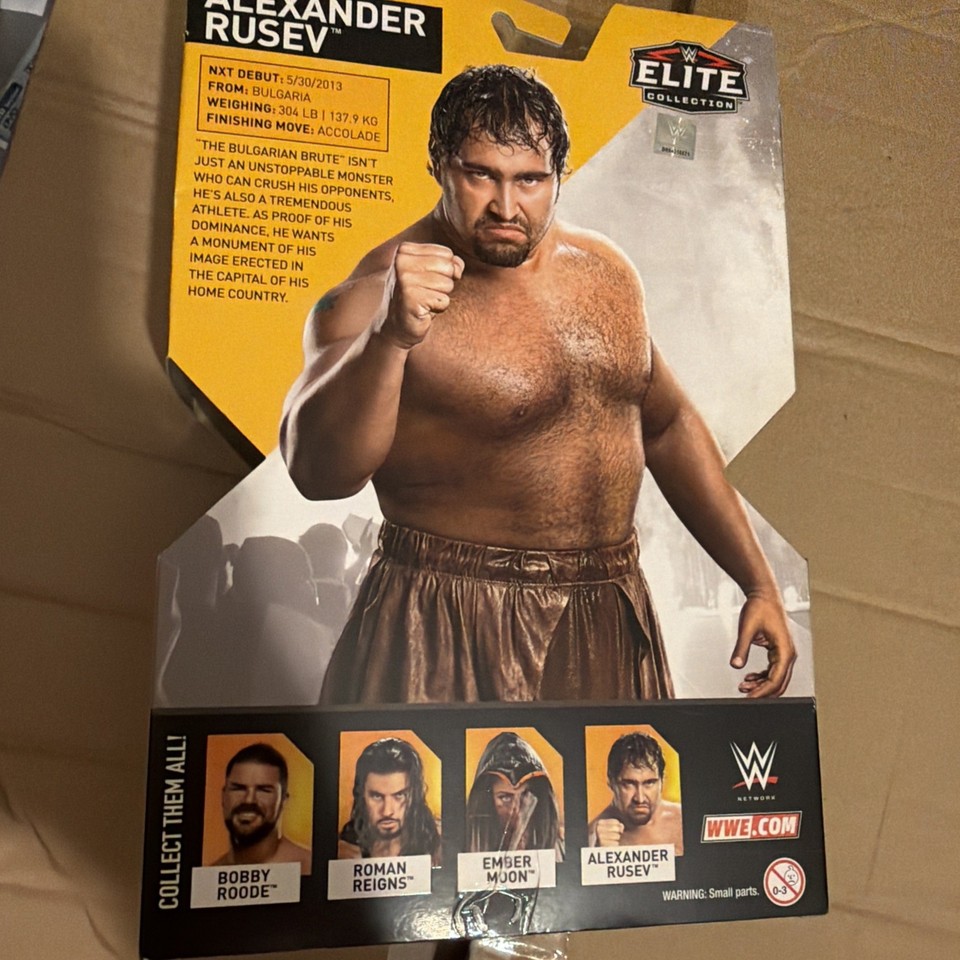 Wwe Elite Wrestling Action Figure Mattel 2017 Nxt Alexander Rusev New ...