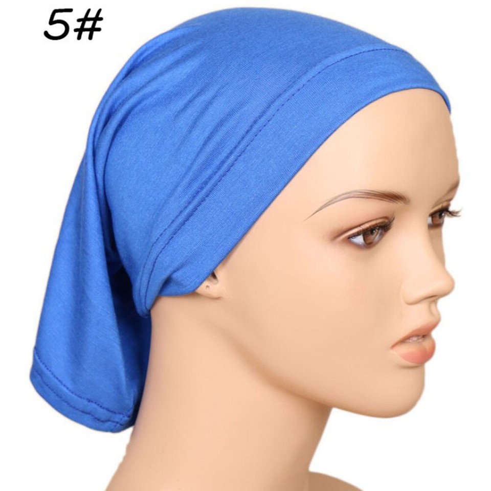 Muslim Head Scarf Hijab Inner Cap Women Men Islamic Underscarf Ninja ...