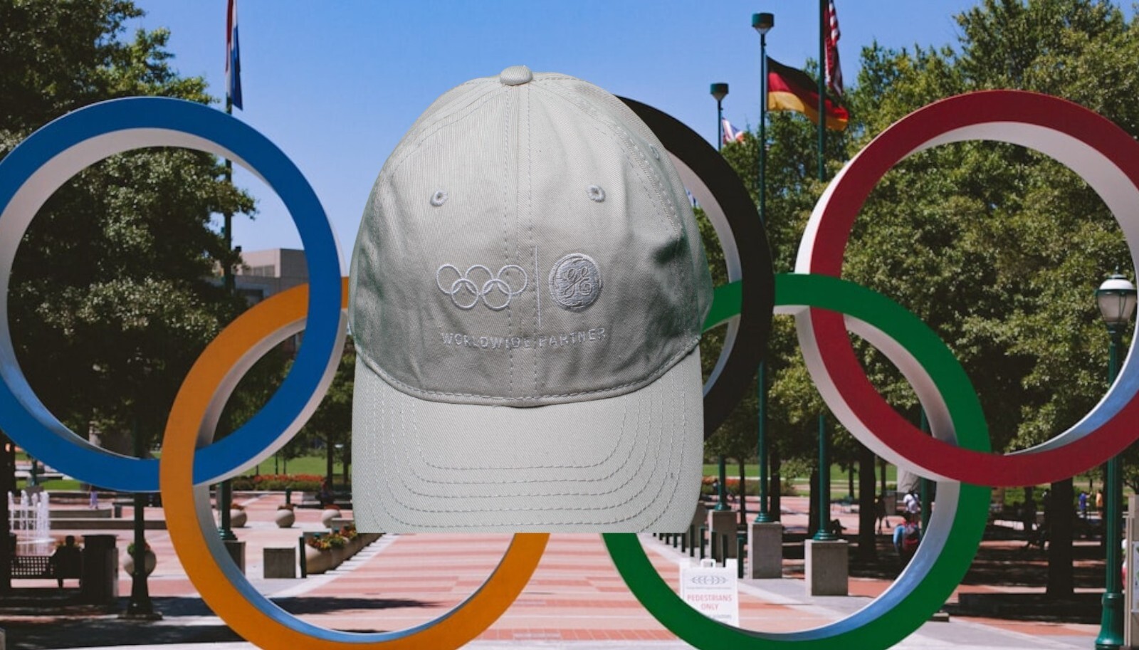 GE Olympics Worldwide Partner Hat Adjustable Strapbac… - Gem