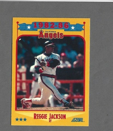 Reggie Jackson HOF California Angels 1982-86 1988 Score #503 | eBay