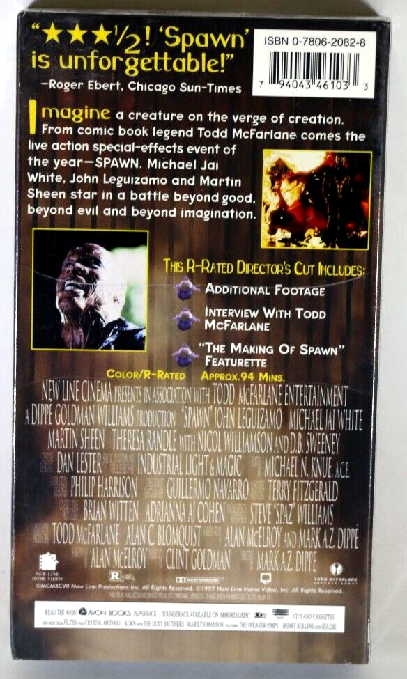 Spawn (VHS, 1997, Rated R Directors Cut) New 794043461033| eBay