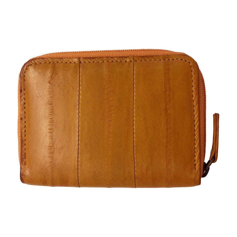 Genuine Eel Skin Coin Purse, Credit Card Zippered Wallet | eBay
