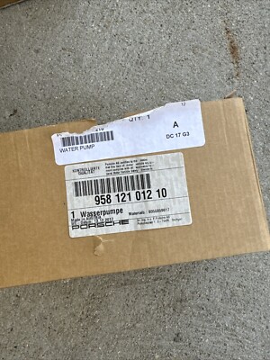 Genuine WATER PUMP for AUDI PORSCHE 958-121-012-10 New Old Stock PAC ...