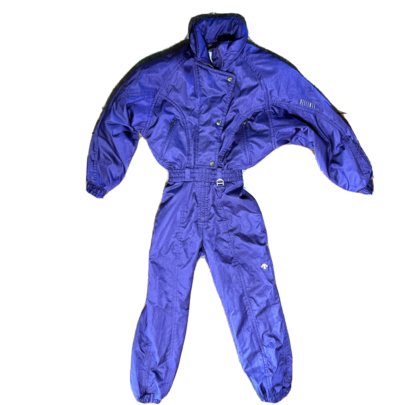 Descente Vintage Ski Suit-Purple Shimmer-Gold Lined-Snowsuit-Retro 80s ...