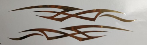 2x Autoaufkleber Motorrad Sticker Tribal Shocker Tattoo 21cm lang in ...