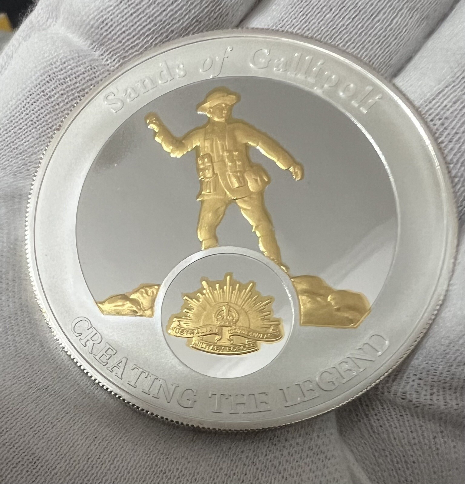 Rare Anzac medallion coins sands of gallipoli 2008 No 63 Of 5000 World ...