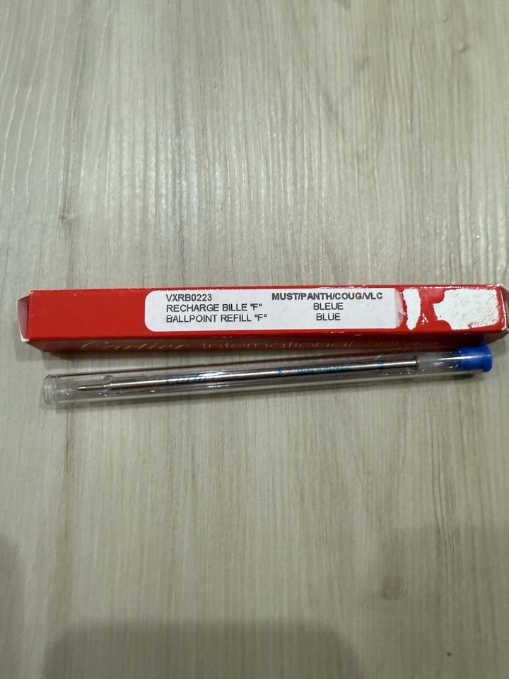 Cartier Ballpoint Pen Refills VXRB0223 Blue Ink Must/Anth/Coug/VLC PACK ...