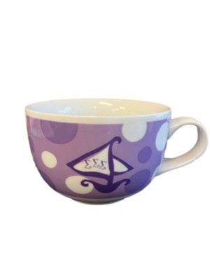 Sigma Sigma Sigma 14 oz Ceramic Coffee Soup Latte Cappuccino Logo Mug ...
