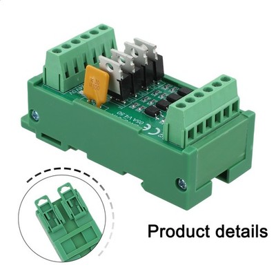 4 Channel High Power PLC Control Board NPN Output 5A for Industrial ...