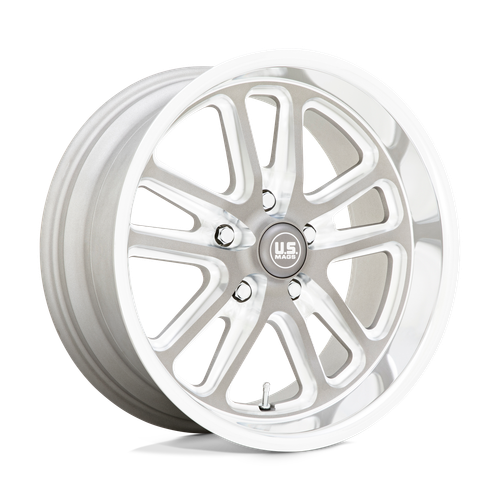 18x8 US Mags U130 Bullet Textured Gun Metal With Milled Edges Wheel 5x5 ...