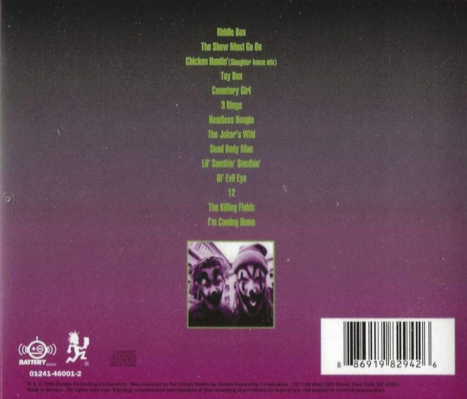 INSANE CLOWN POSSE - Riddle Box - Hip-Hop Horrorcore Rock Music CD | eBay