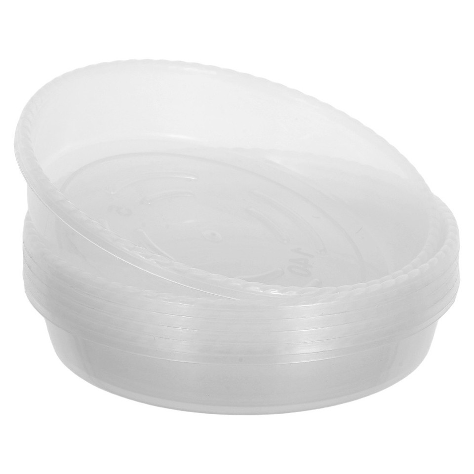 6 Pcs Indoor Plant Tray Water Catcher for Plants Clear Plastic Saucer ...