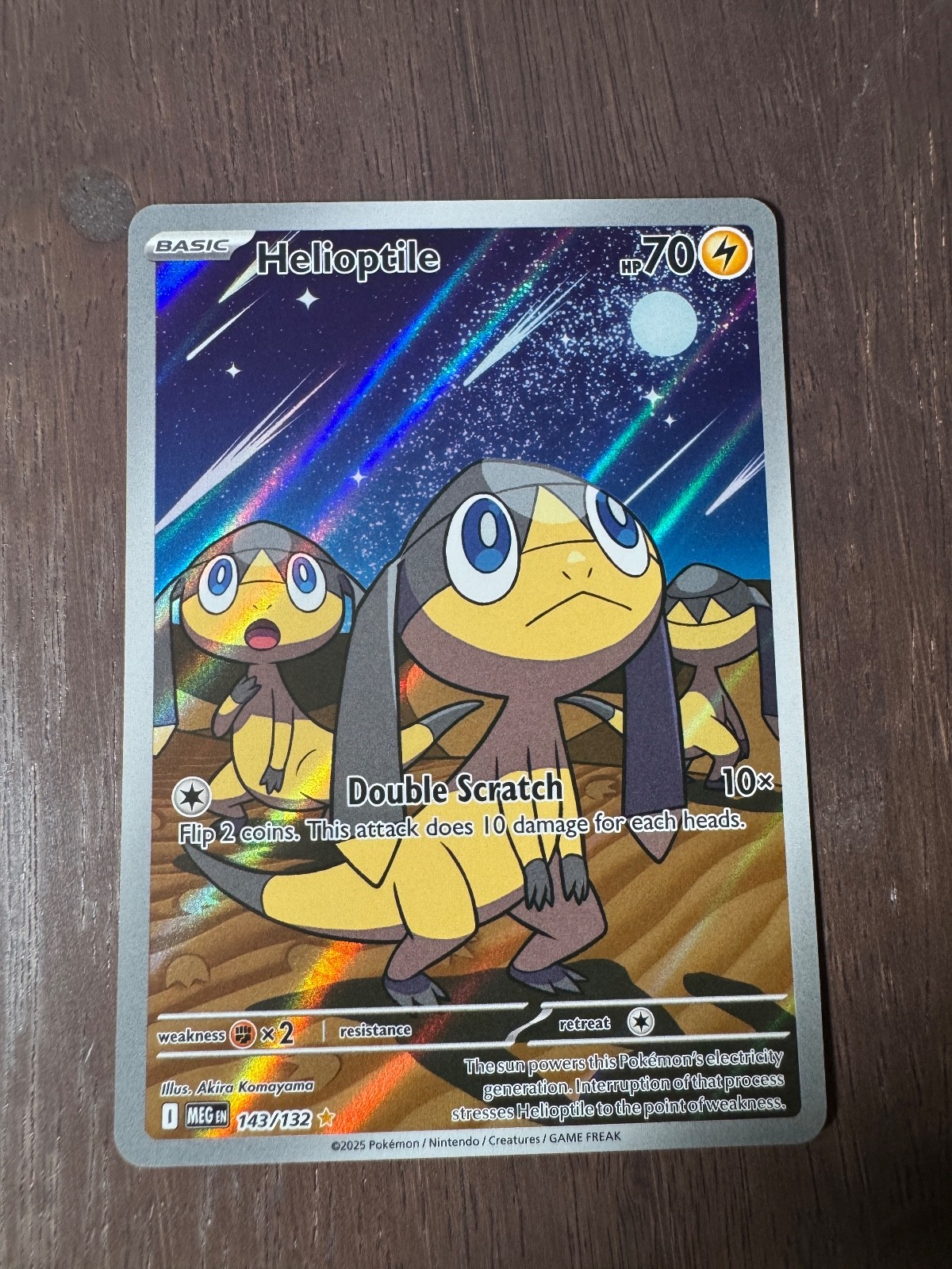 Helioptile 2025 Mega Evolution #143/132 Illustration Rare Price Guide ...