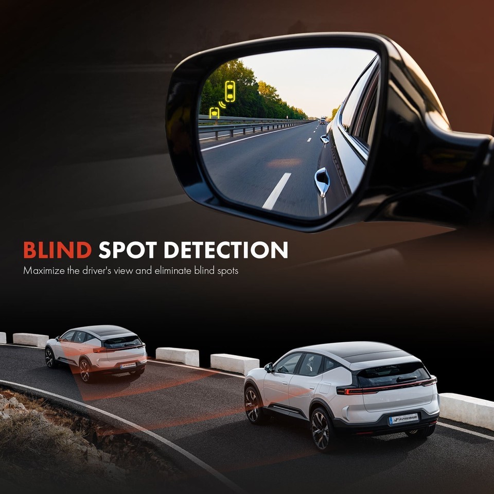 L Driver Power Mirror w/ Heated Signal Light Blind Spot for Honda ...