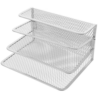 Mesh Mail Sorter Magazine Rack English Letters Bills Organizer Office ...