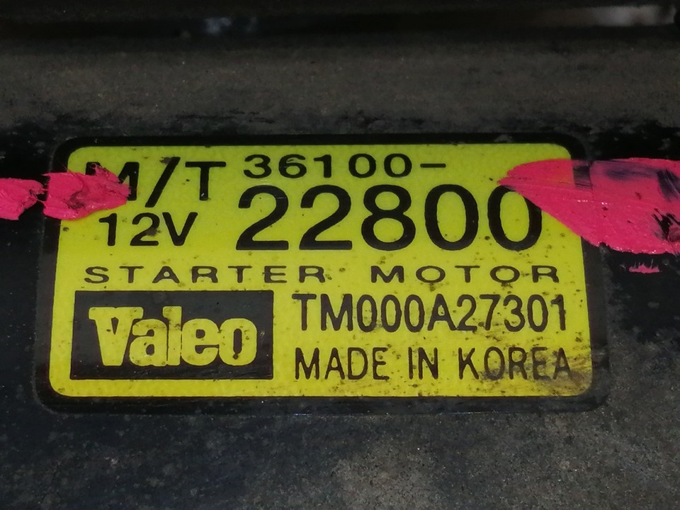 3610022800 MOTORINO DI AVVIAMENTO / 1260091 PER HYUNDAI GETZ TB 1.3 GLS ...