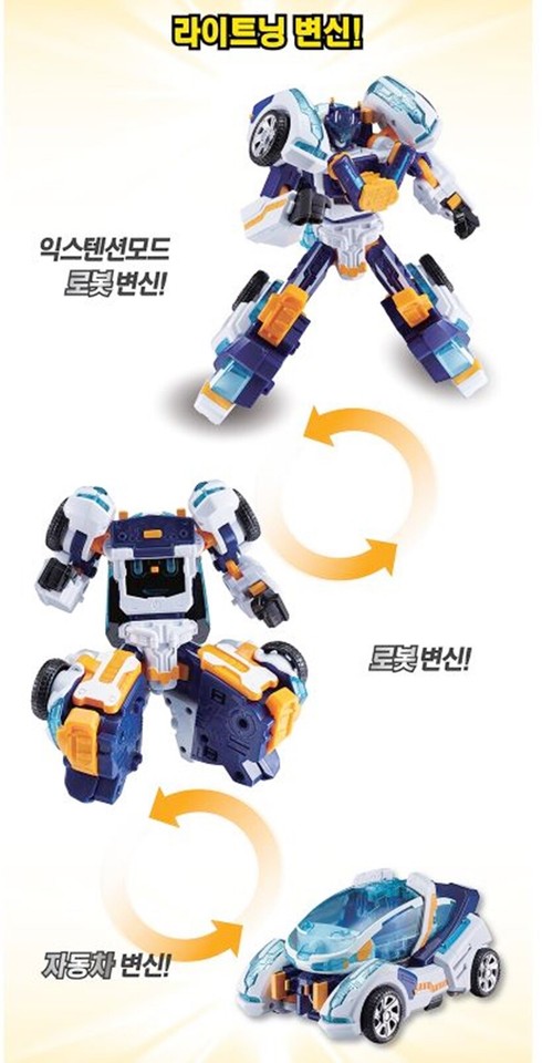 TOBOT V 2020 LIGHTNING 3-Step Transformation Smart Car Transformer ...