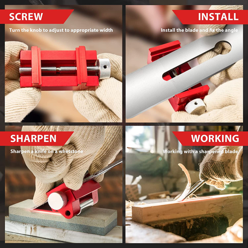 Honing Guide Tool Aluminum Alloy Honing Guide Chisel Sharpening Jig 0-2 ...