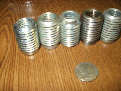 Five New Thread Inserts 1"- 8 TPI Thread with 1/2" Hex Drive and 5/8 ...