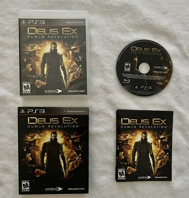 Deus Ex: Human Revolution (Sony PlayStation 3, 2011) PS3 With Sleeve ...
