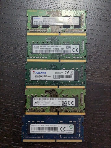 DDR4 Laptop Ram Bundle 8GB LOT - 5 | eBay
