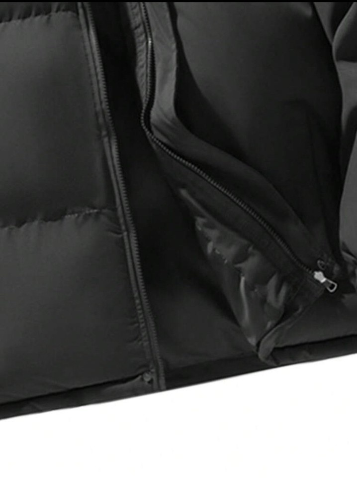 Men's Heavyweight Removable Hood Insulated Lined Quilted Puffer Zip Up ...