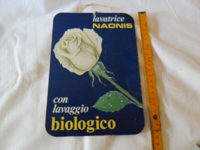 Naonis lavatrice cartoncino pubblicitario | eBay