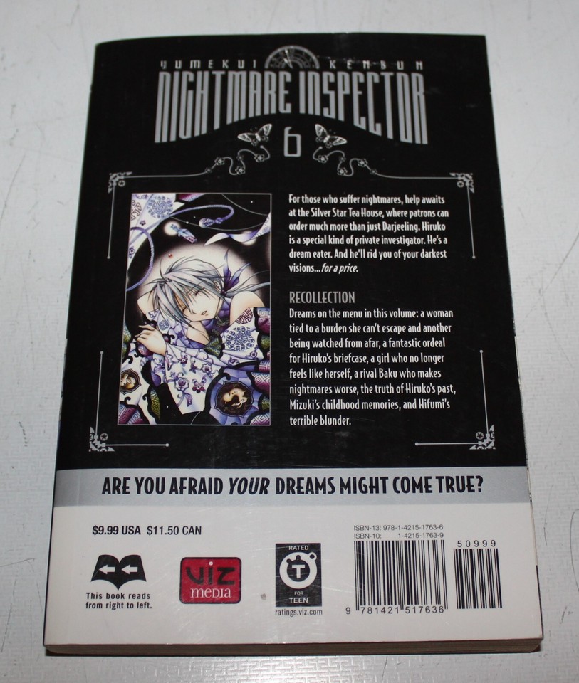 comics Nightmare Inspector vol 6 Kenbu Mashiba 2009 Manga vg+ | eBay