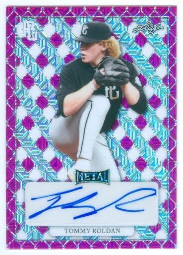 TOMMY ROLDAN "MOJO METAL AUTOGRAPH #1/1" LEAF PERFECT GAME NATIONAL ...