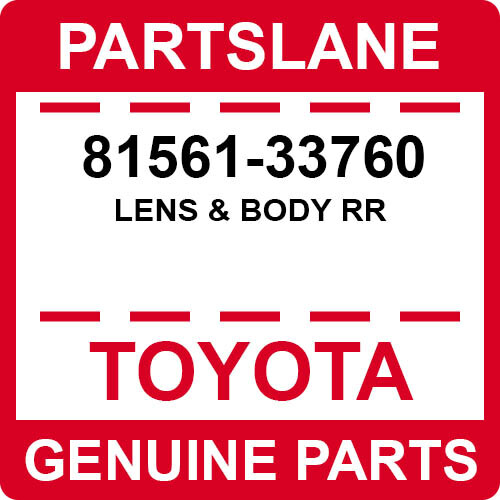 81561-33760 Toyota OEM Genuine LENS & BODY RR | eBay