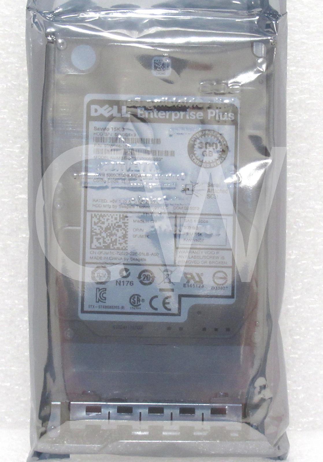 FJM3K ST9300653SS DELL EQL 300GB 15K RPM 6Gb/s 2.5"SAS SERVER HDD Hard ...