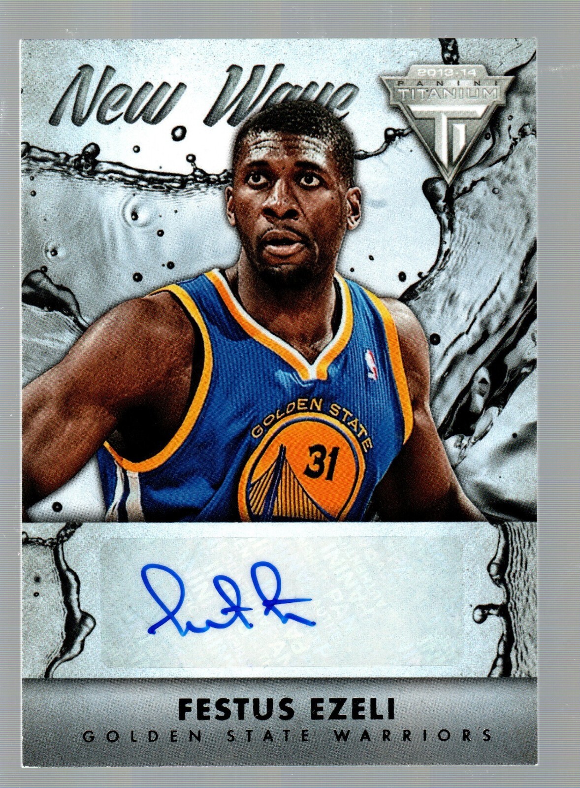 2013-14 Panini Titanium New Wave Signatures #32 Festus Ezeli | eBay