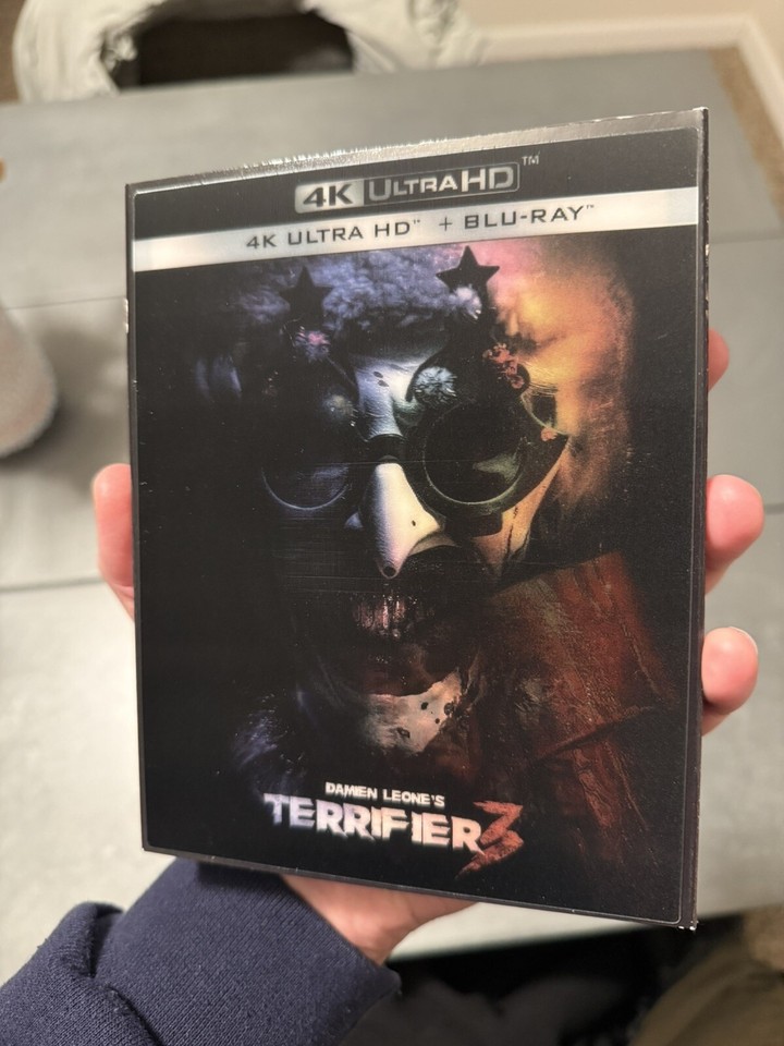 Terrifier 3 • 4K UHD / Blu-ray • Lenticular Slipcover • Holiday Horror ...