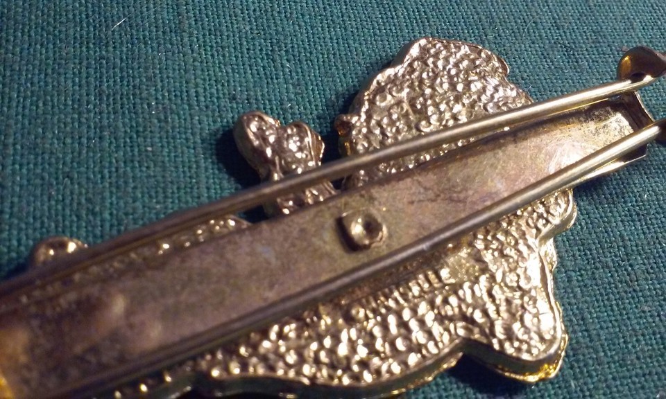 Vintage RAGGEDY ANDY Metal Enamel Gold Tone HAIR CLIP BARRETTE by ...