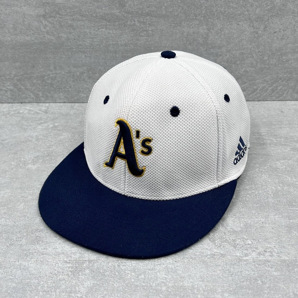 Oakland ATHLETICS A's Hat Baseball Ball Cap Flex FITTED S-M Flat Bill ...
