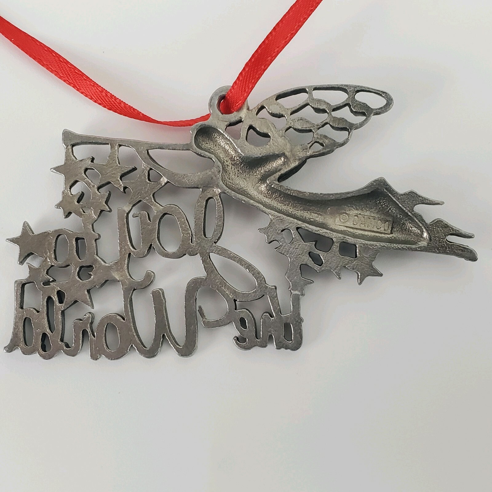 Camco Christmas Ornament, Angel Hearlding "Joy to the World" | eBay