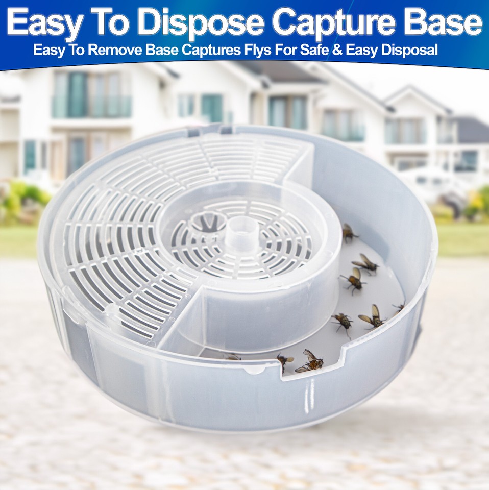 Electric Bug Fly Trap Mosquito Killer Turntable USB Powered Insect ...
