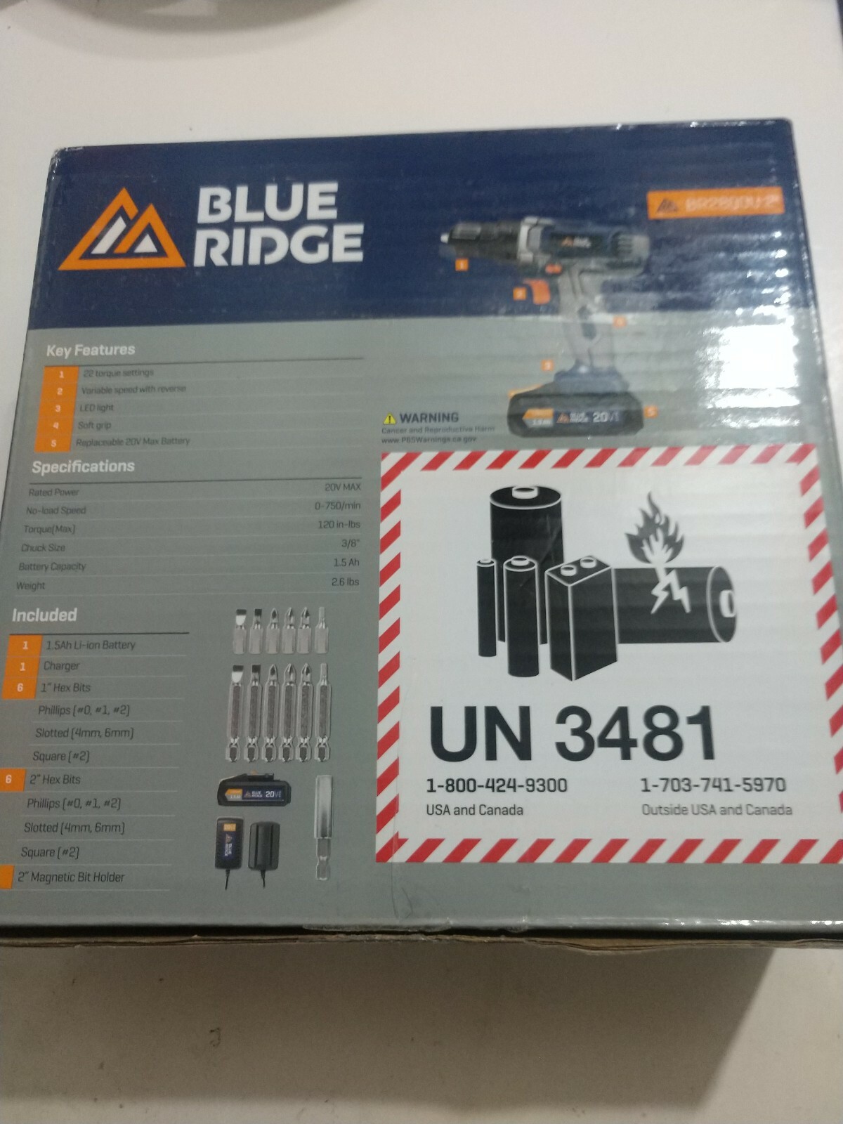 Blue Ridge Tools 20V MAX Cordless Drill | eBay