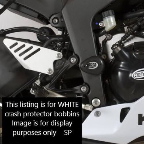 R&G Aero Crash Protectors WHITE for Kawasaki ZX6R 2017 | eBay