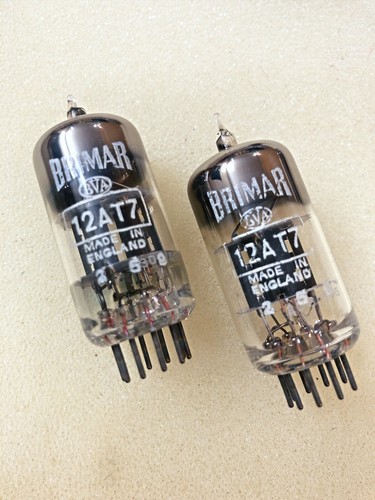Brimar 12AT7 ECC81 A2900 CV4024 Square Getter Black Plate Triple Mica One Pair | eBay