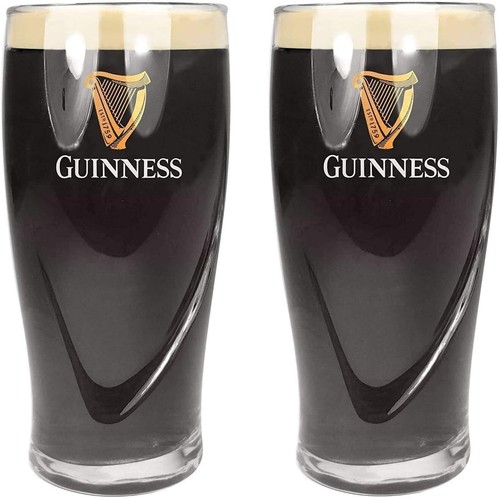 Guinness Gravity Pint Glass 20oz Stout set of 2 or 4 - Embossed Harp ...