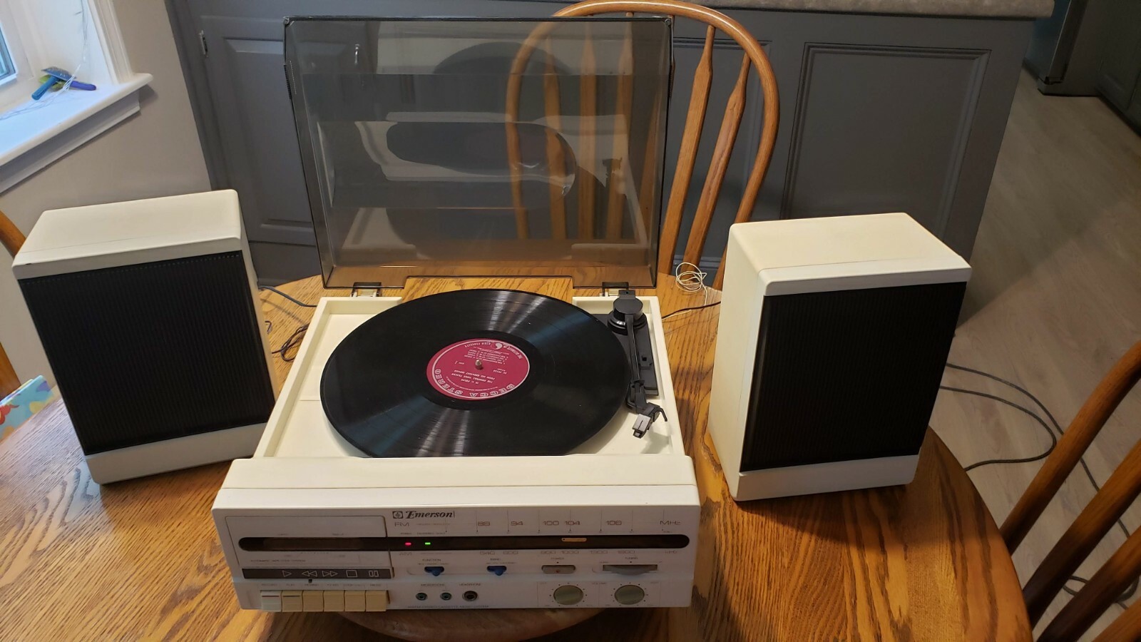Vintage 80s Emerson Record Player Sound System Retro Working M2291 for ...