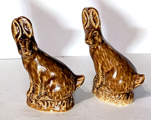 Wade Whimsies Bunny Rabbit Red Rose Figurines~ Excellent Condition | eBay