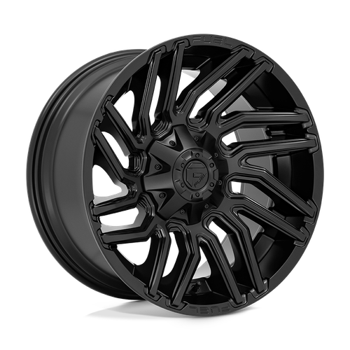 22 Inch Black Wheels Rims Fuel Typhoon D775 22x10 -18 5x5 5x4.5 Lug ...
