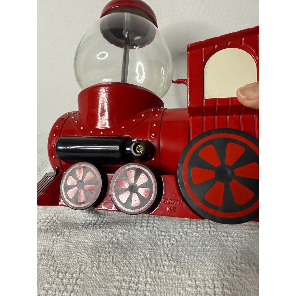 Vintage Red Train Gumball Machine Candy Dispenser Engine No 9 Kids Toy ...